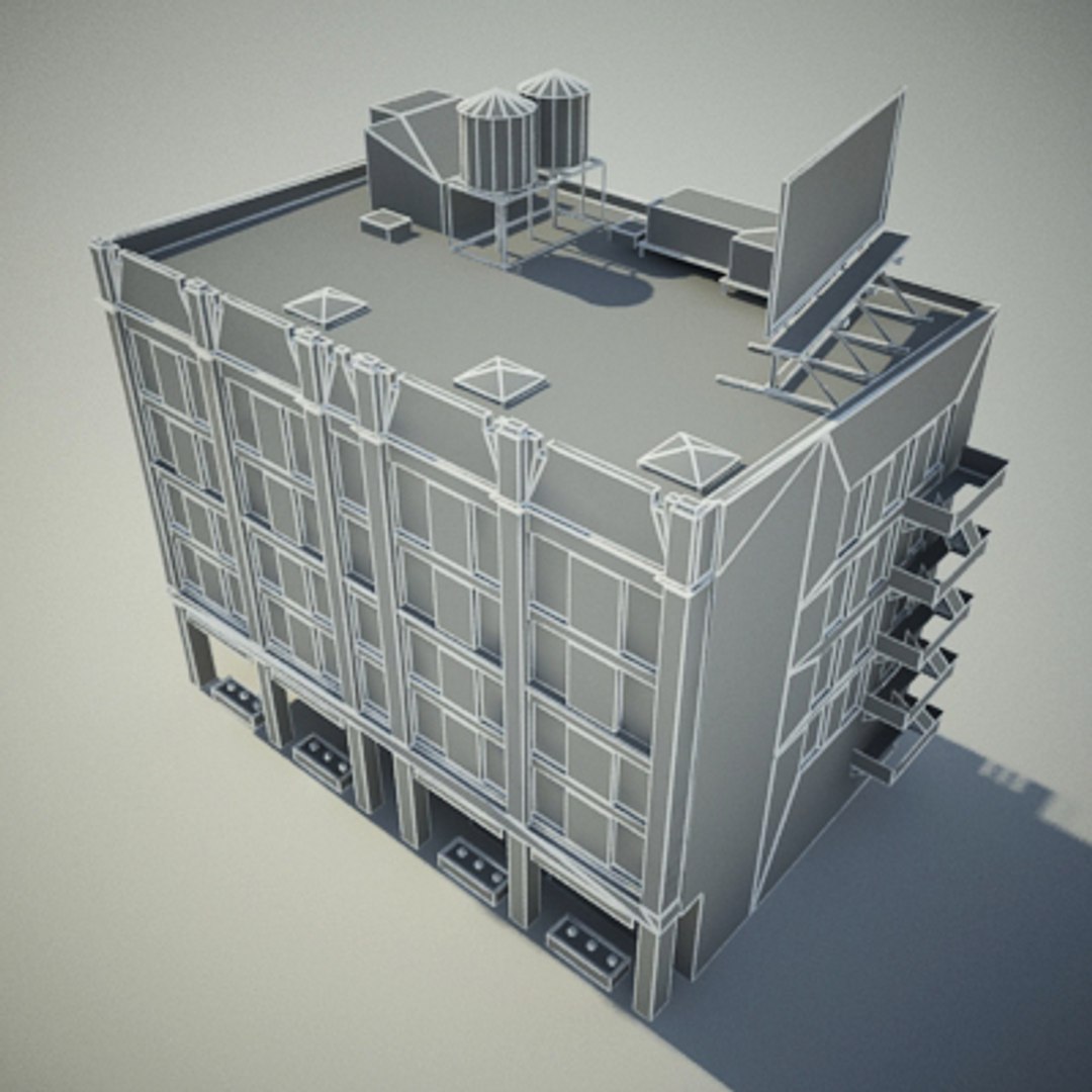 studios building pack 3d model