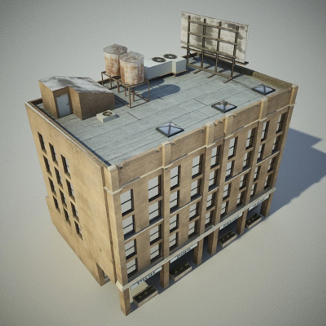 studios building pack 3d model