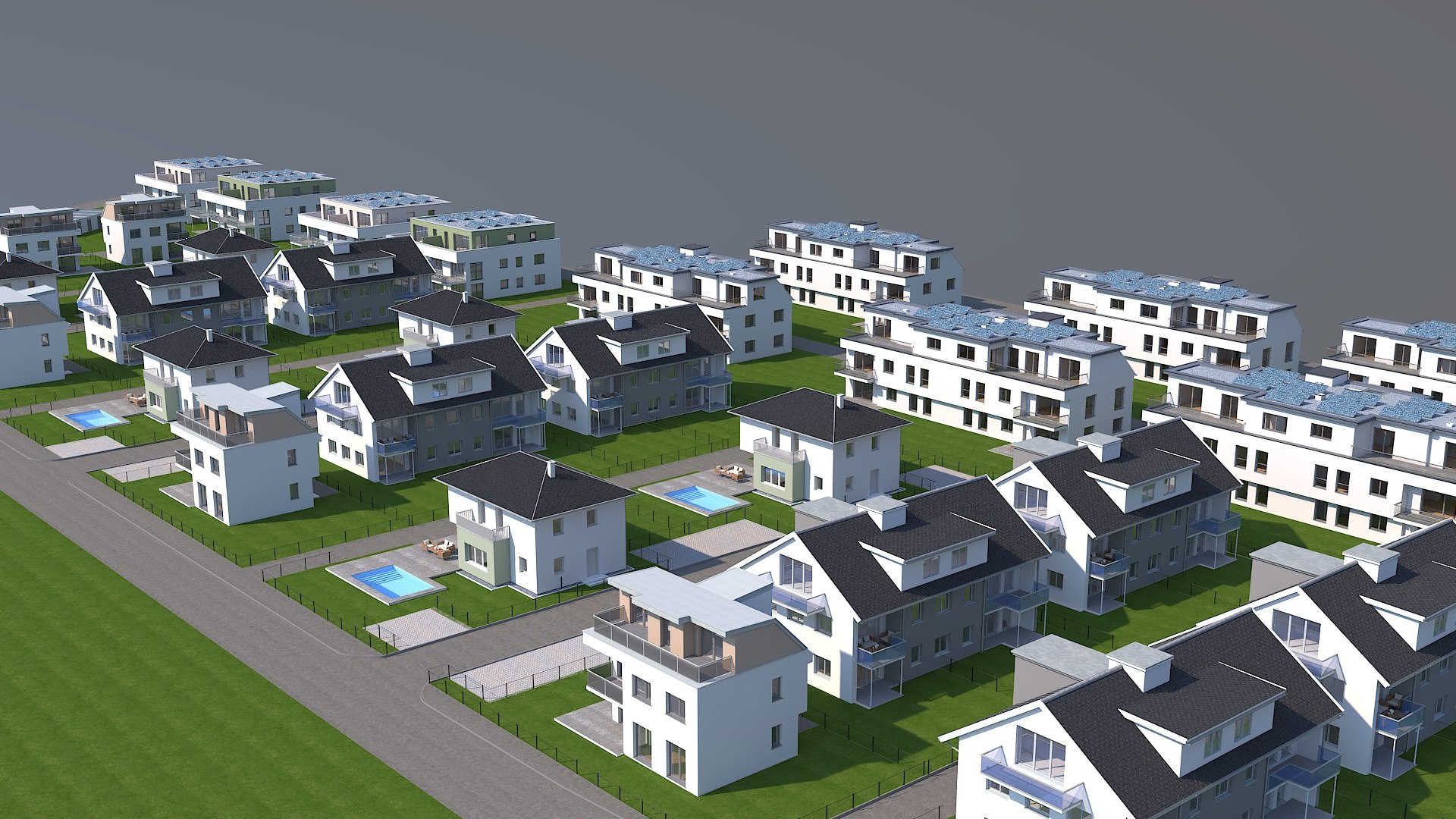 Residental Area 03 3D Model - TurboSquid 2190418