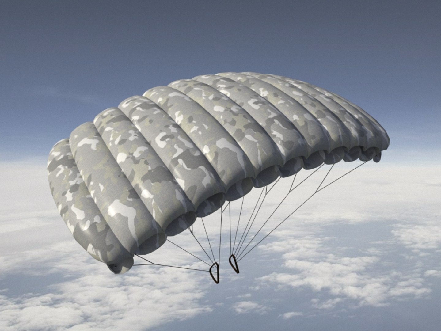 Parachute pack - flight animation model - TurboSquid 1513692