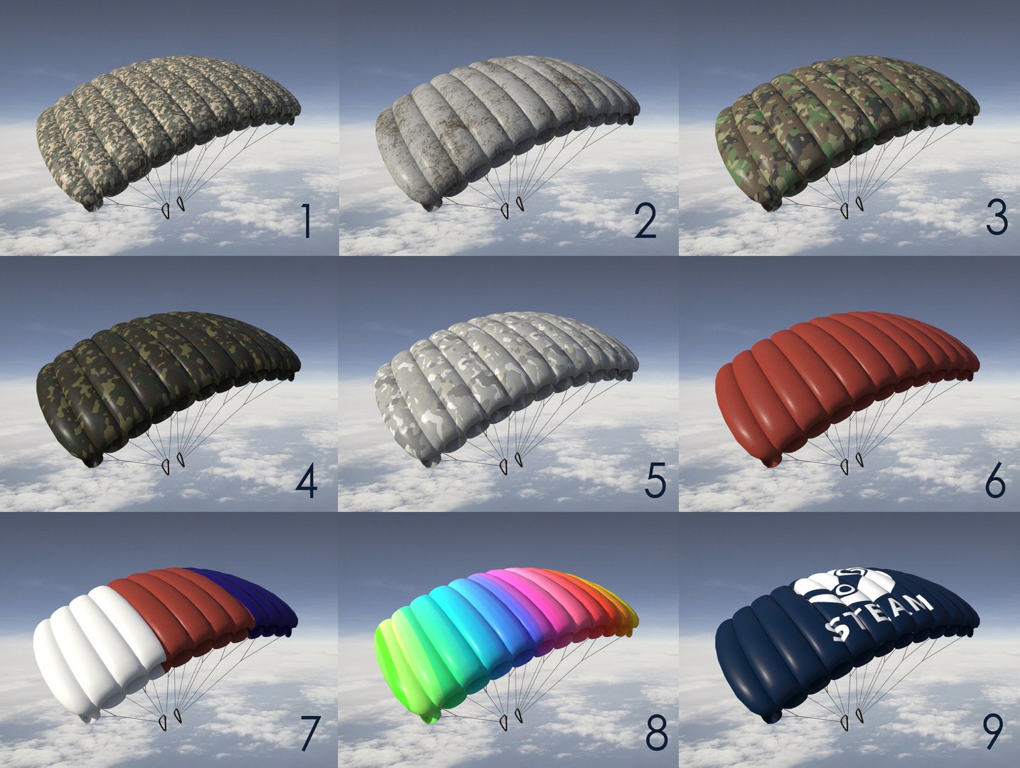 Parachute Pack - Flight Animation Model - TurboSquid 1513692