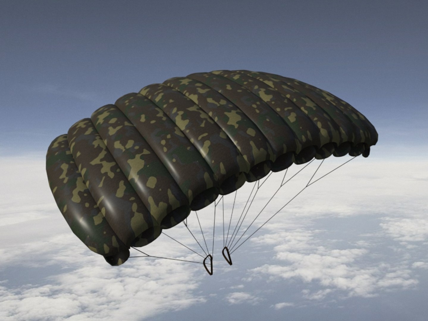 Parachute pack - flight animation model - TurboSquid 1513692