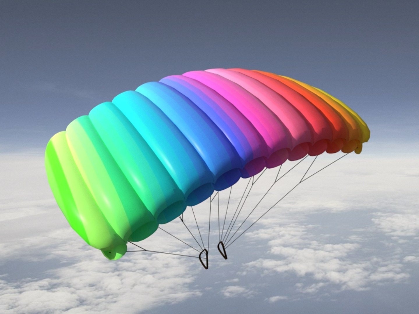 Parachute pack - flight animation model - TurboSquid 1513692