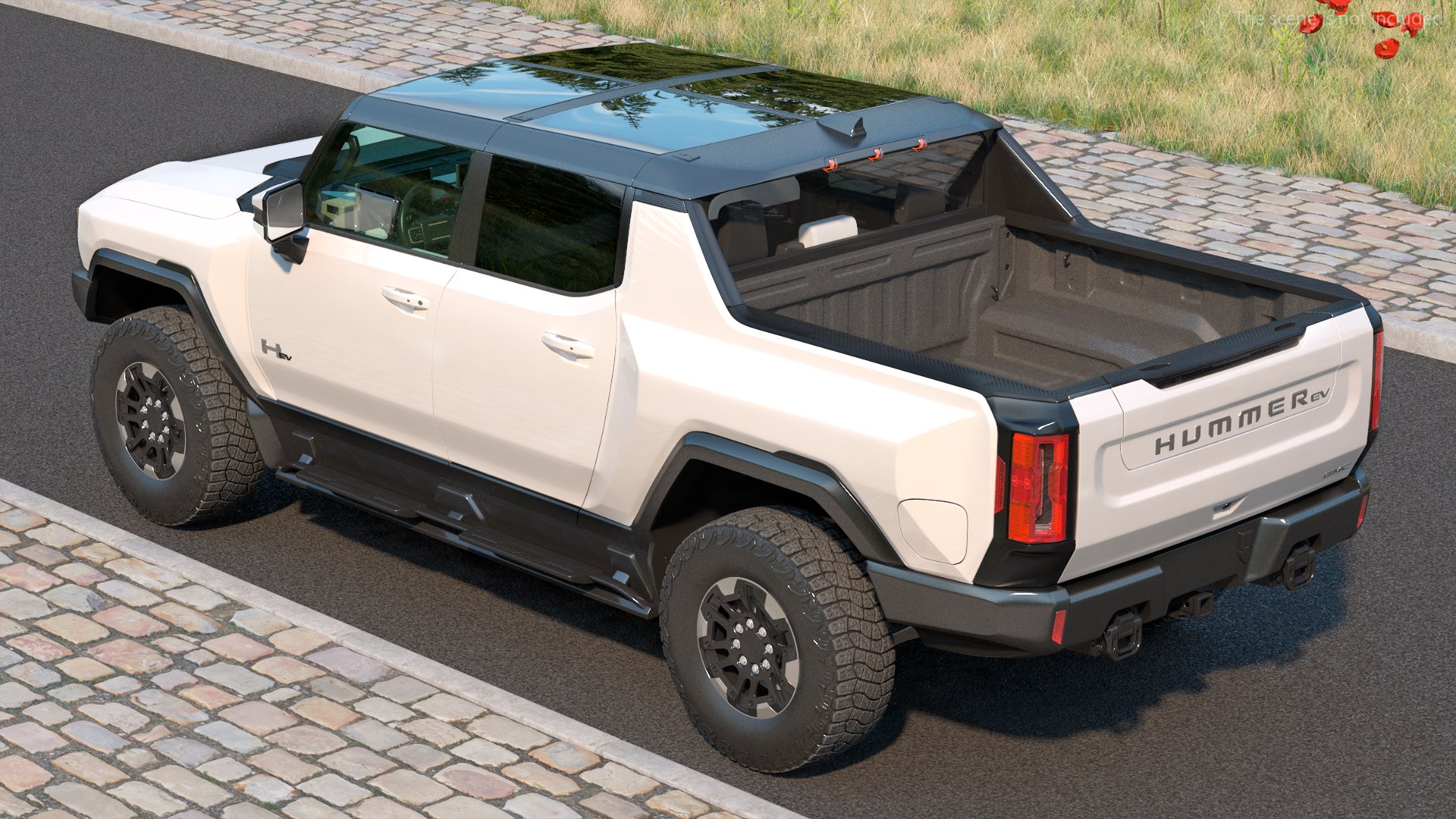 GMC Hummer EV Pickup White Rigged model - TurboSquid 2088995