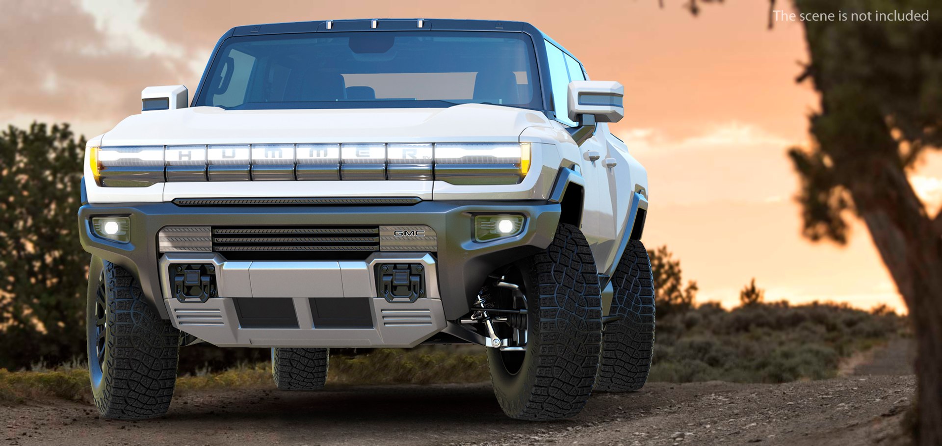 GMC Hummer EV Pickup White Rigged model - TurboSquid 2088995