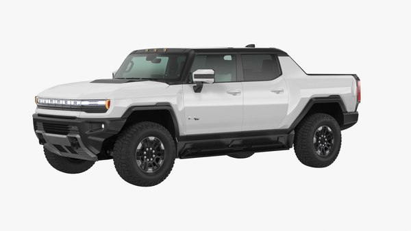 GMC Hummer EV 픽업 화이트 리지드 3D 모델 - TurboSquid 2088995
