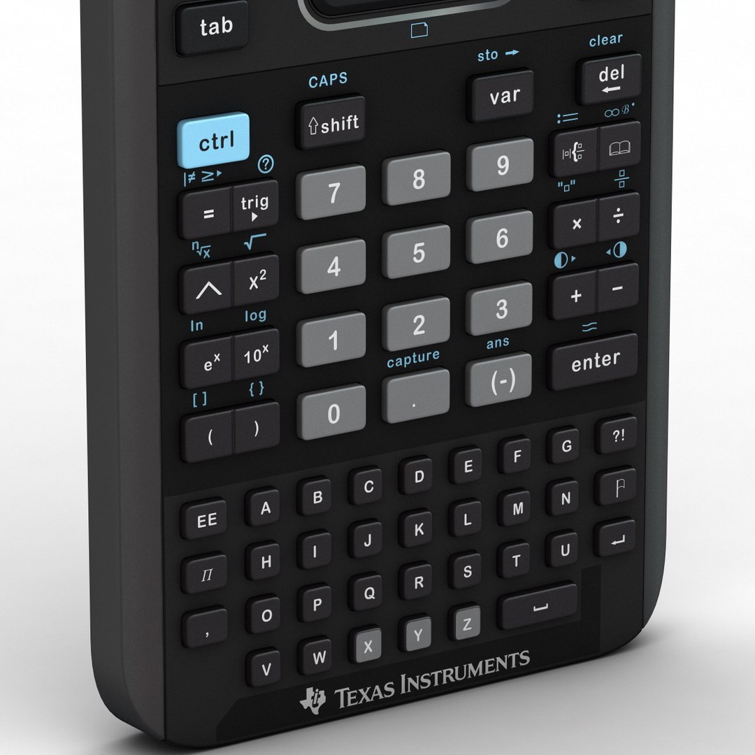 3d Texas Instruments Graphing Calculator Model