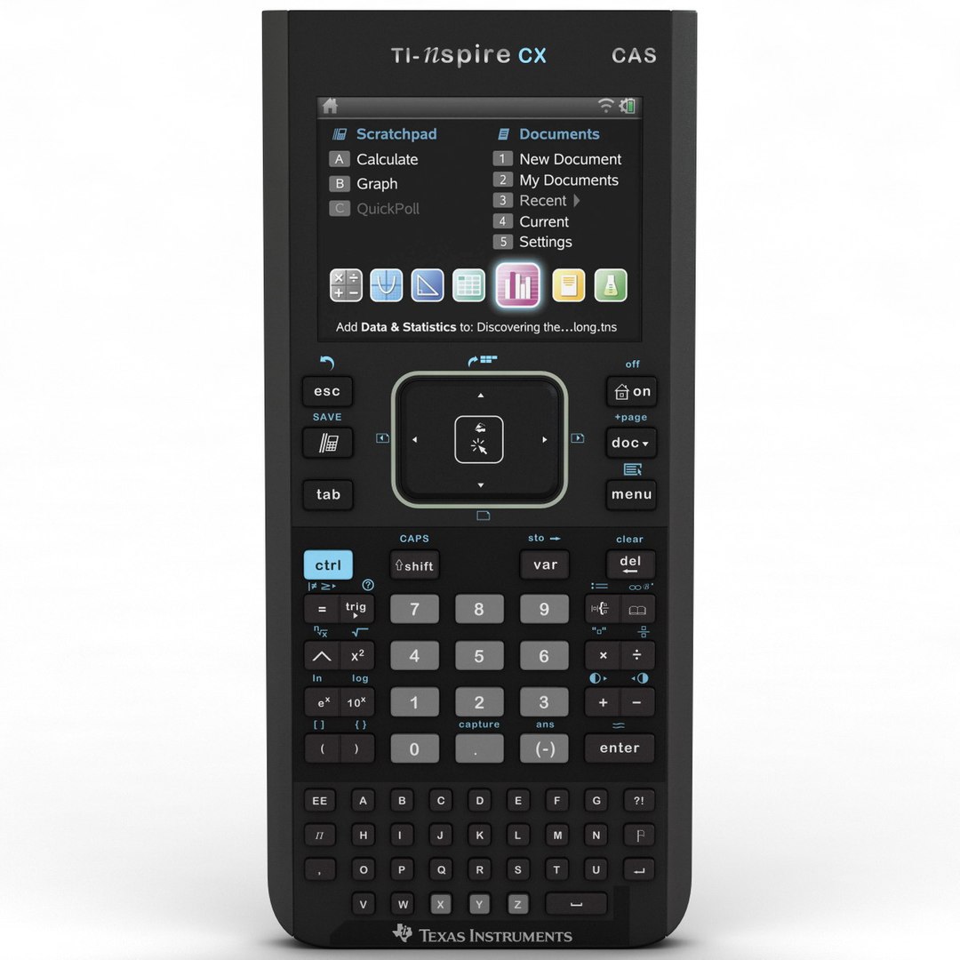 3d Texas Instruments Graphing Calculator Model