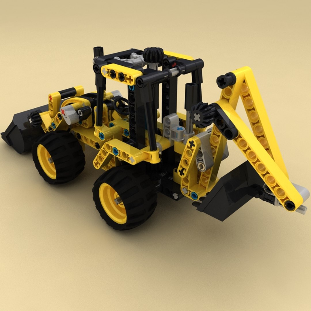 Lego Hoe 42004 3d 3ds