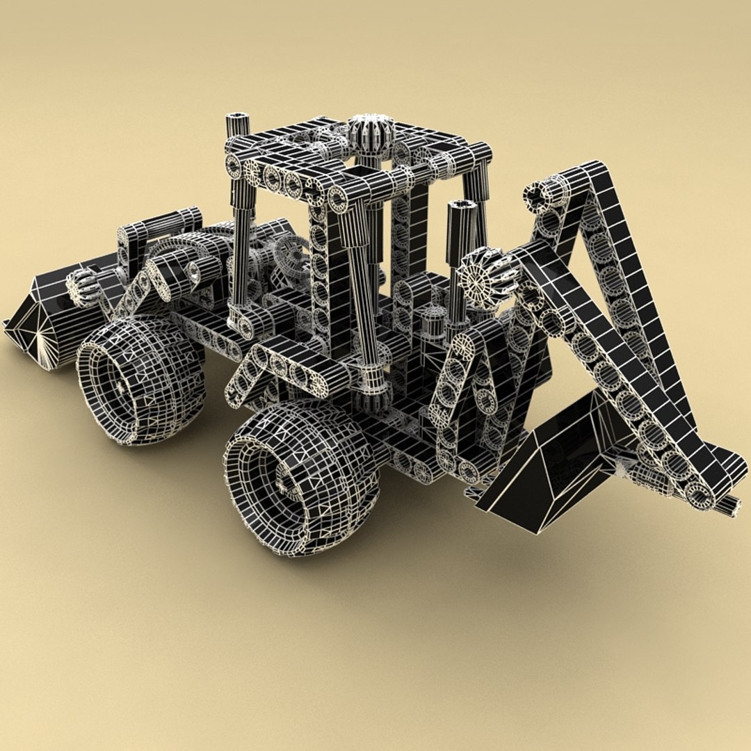 Lego Hoe 42004 3d 3ds