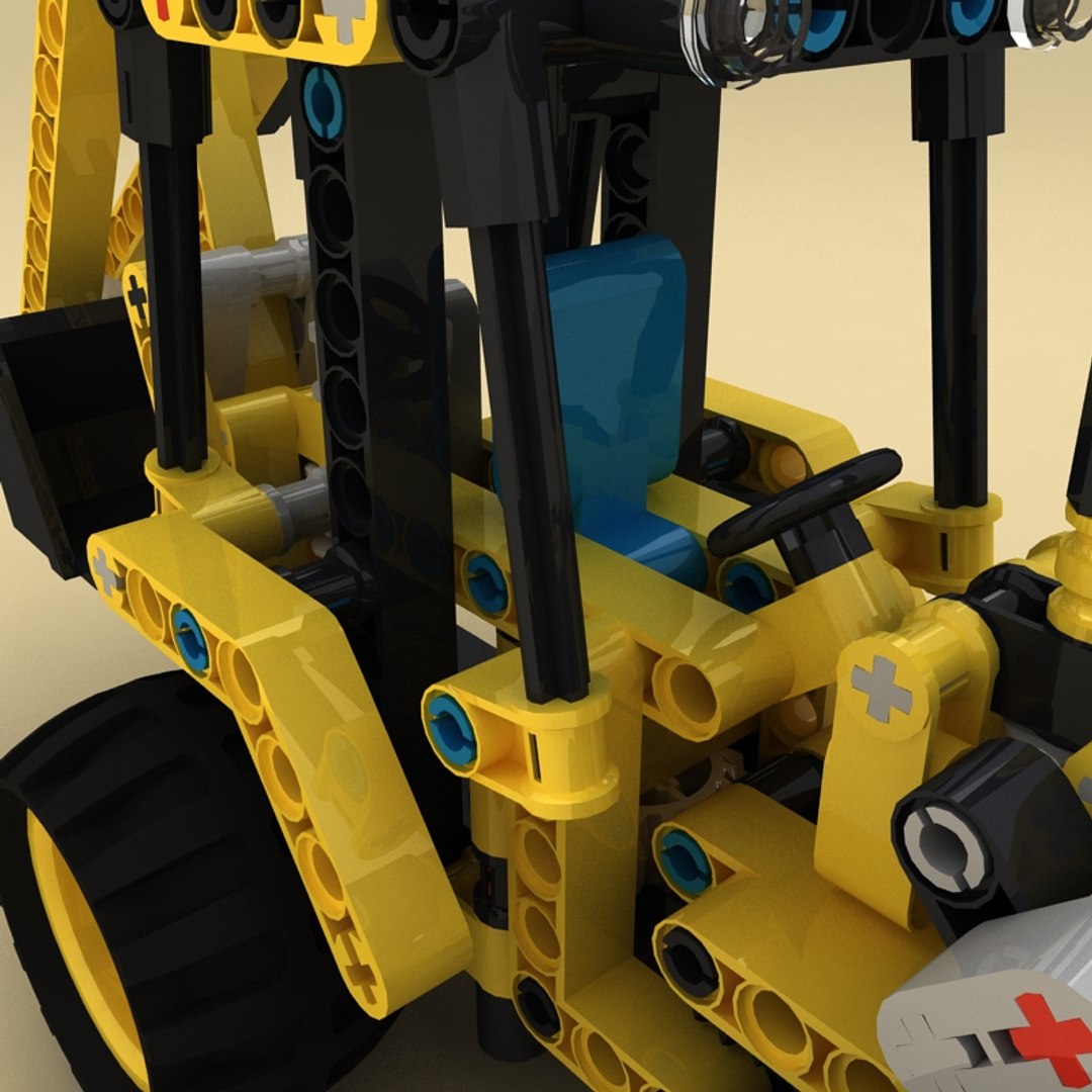 Lego Hoe 42004 3d 3ds