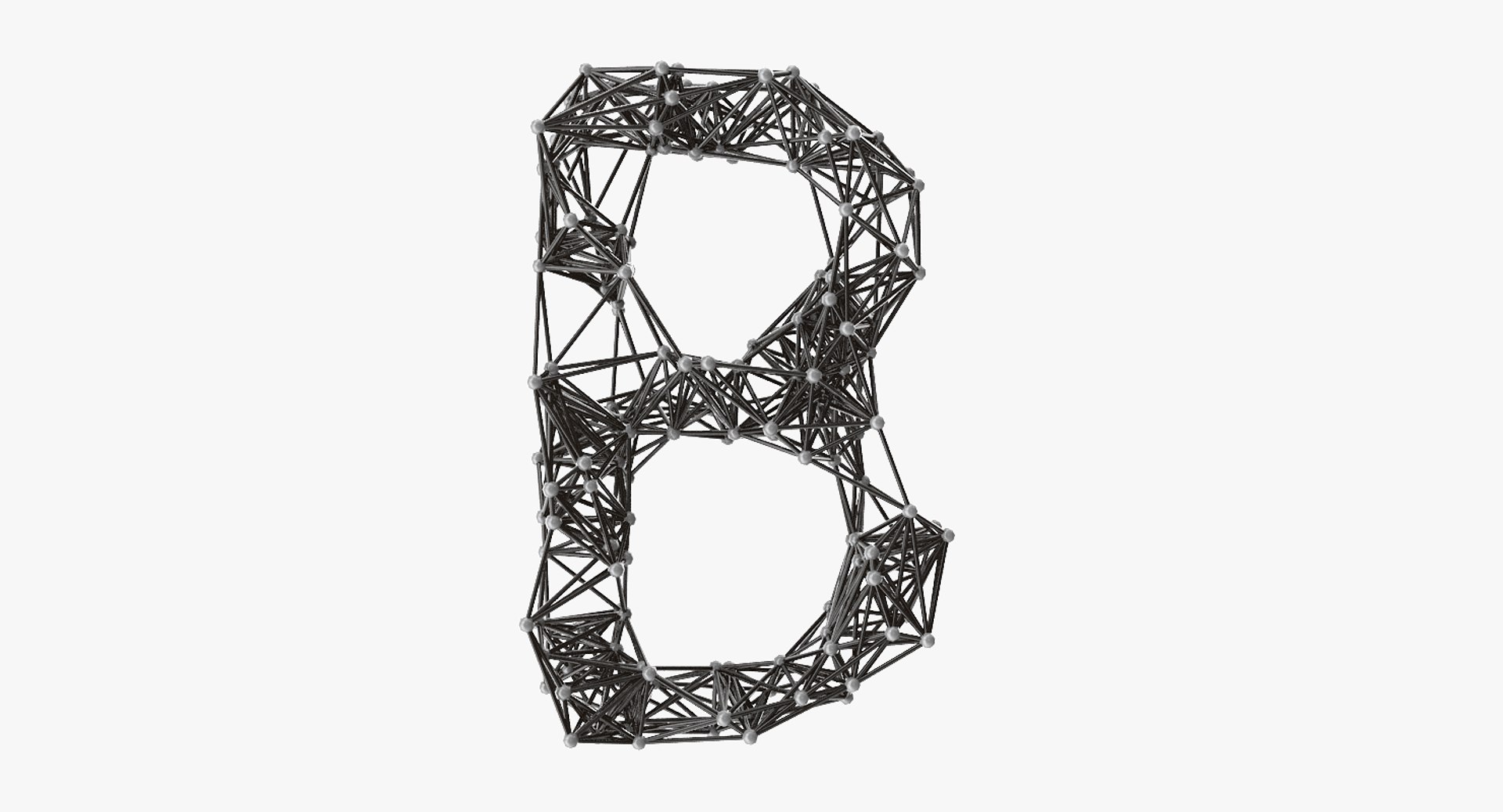 3D Alphabet Structure Letter - TurboSquid 1280917