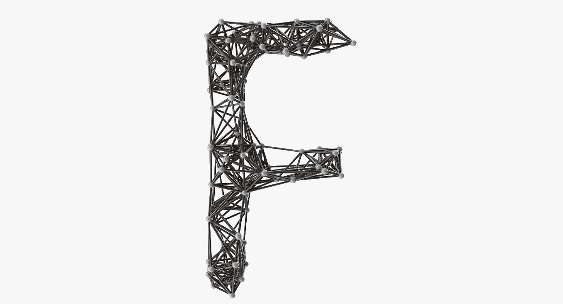 3D Alphabet Structure Letter - TurboSquid 1280917