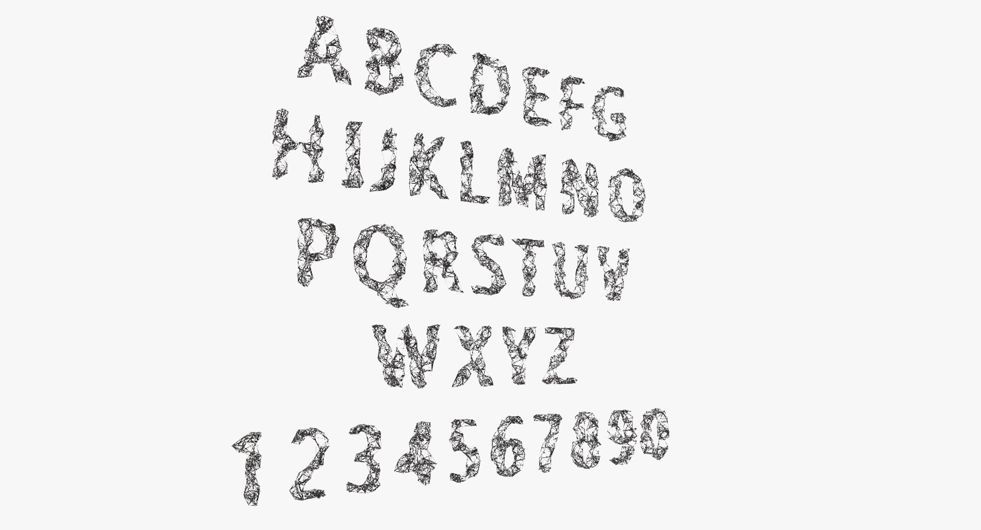 3D Alphabet Structure Letter - TurboSquid 1280917