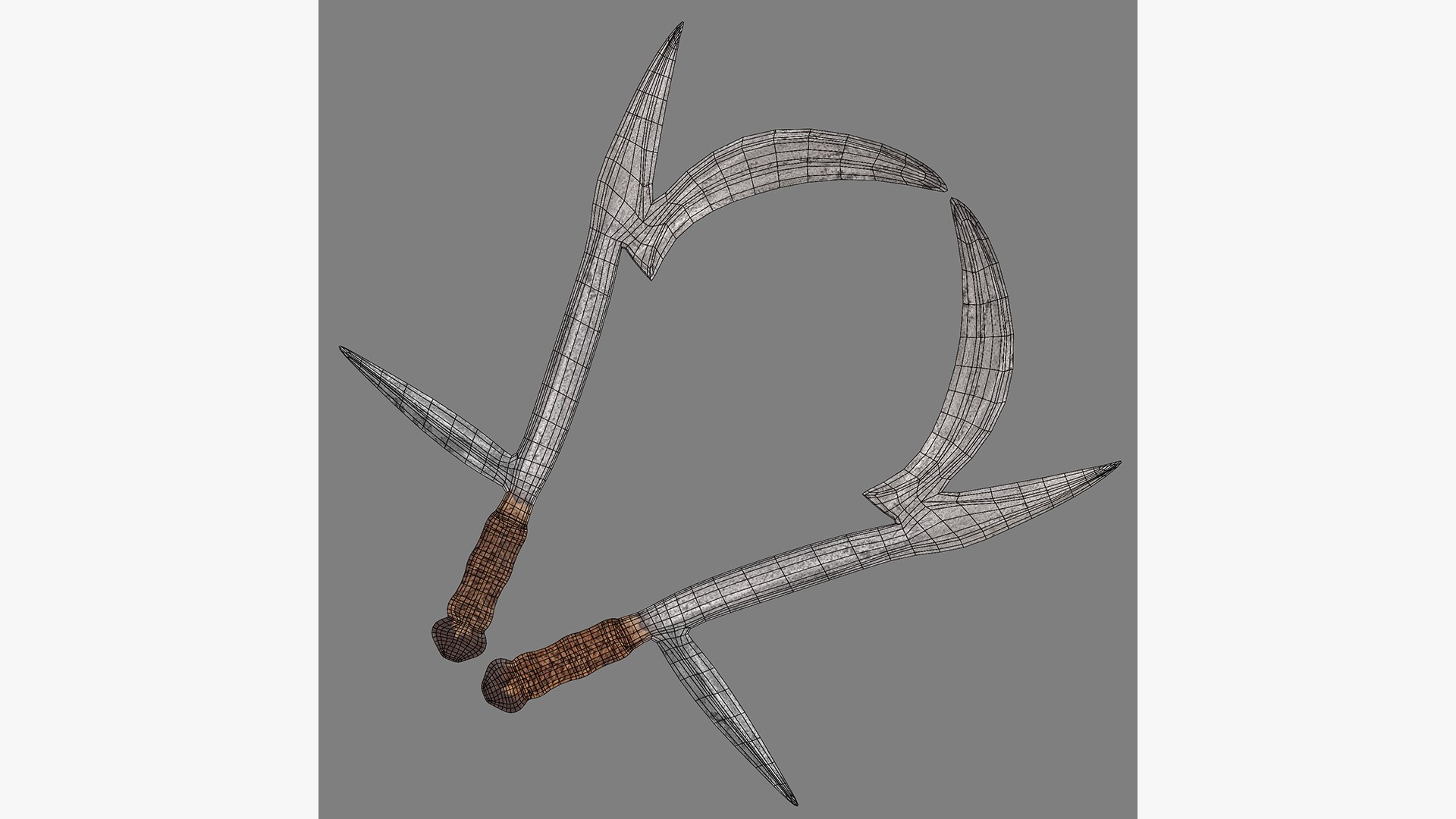 3D Banda Kpinga Throwing Knife Variation A Model - TurboSquid 1906062