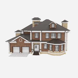 Colonial House 3D Models for Download | TurboSquid