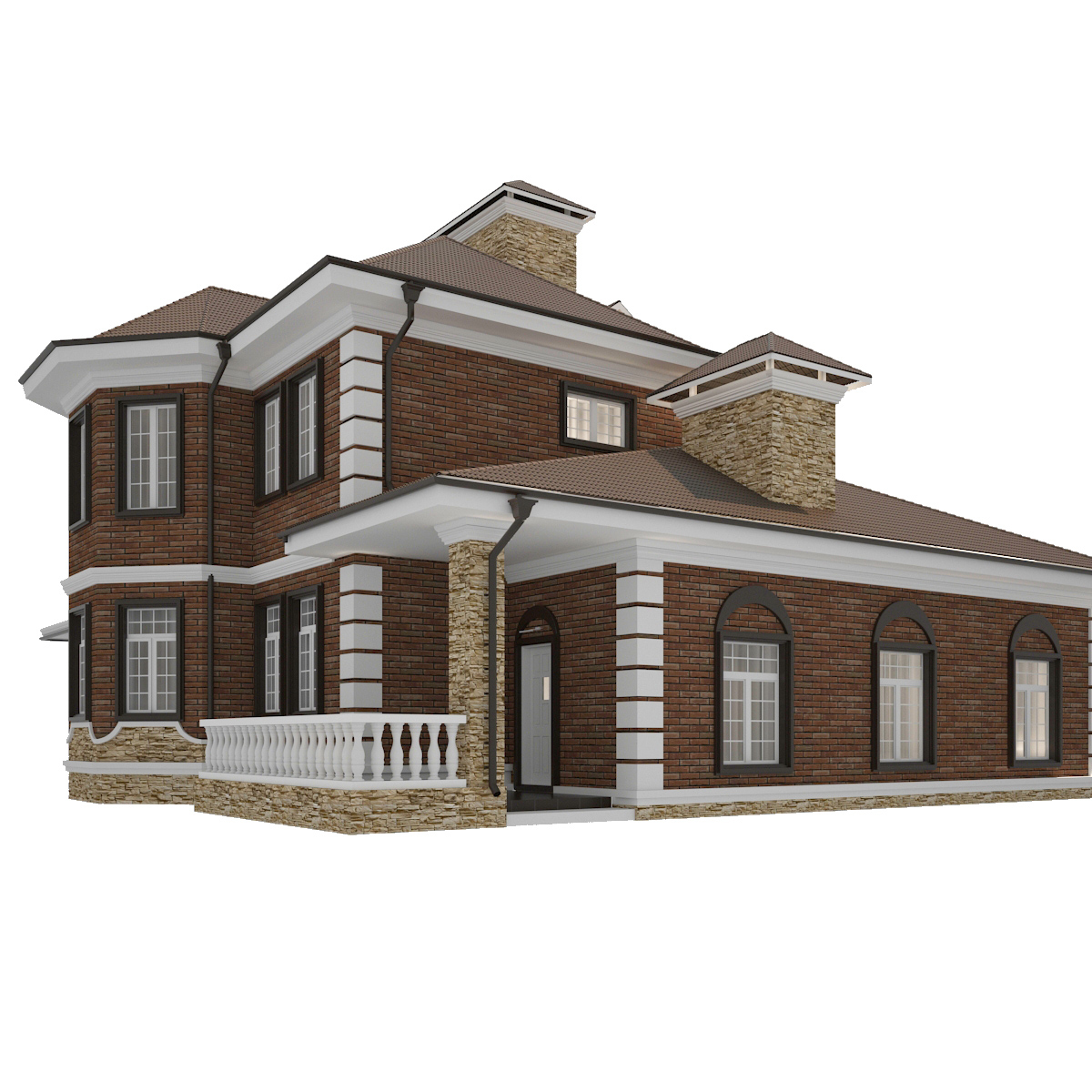 3d model house american