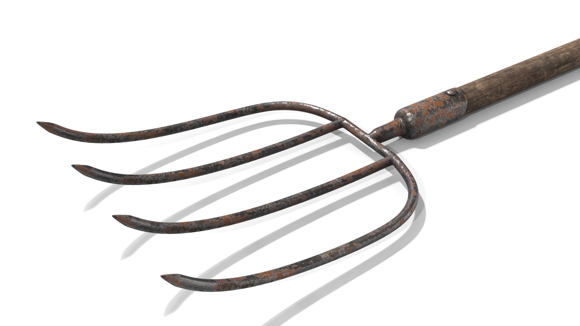 Old Rusty Pitchfork 3D Model - TurboSquid 1752659