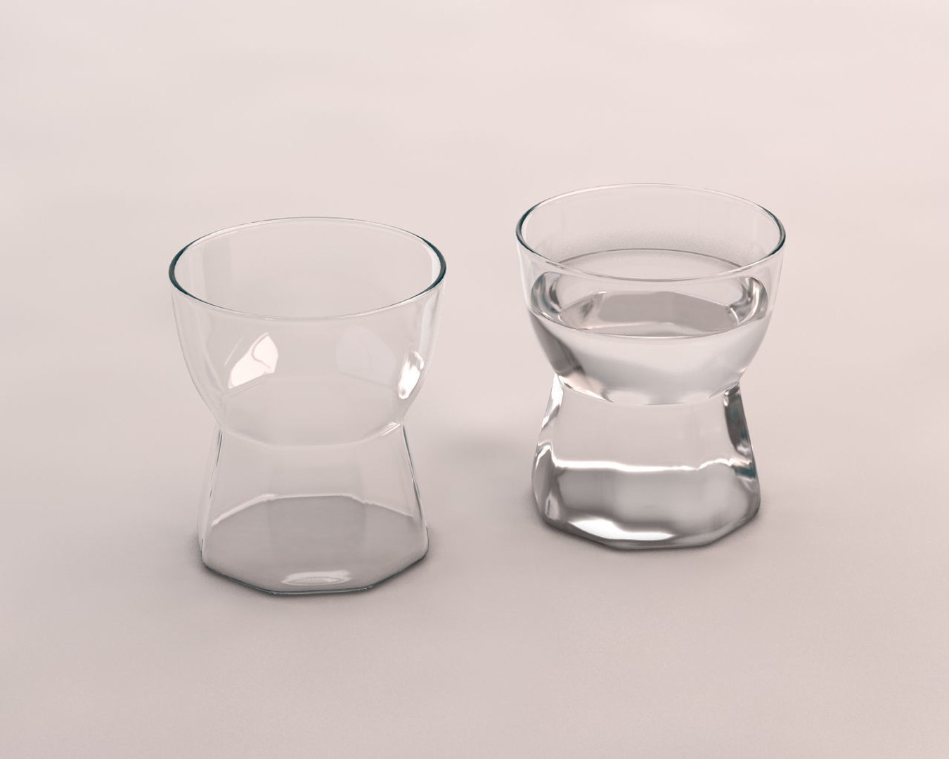 3D glass water model - TurboSquid 1551087