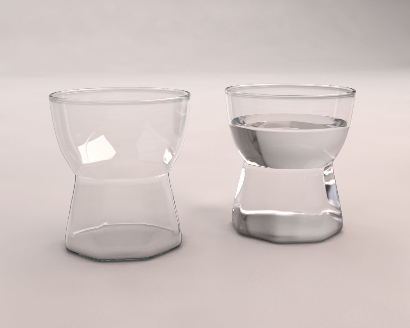 3D glass water model - TurboSquid 1551087