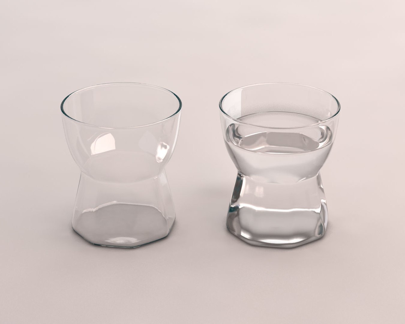 3D glass water model - TurboSquid 1551087