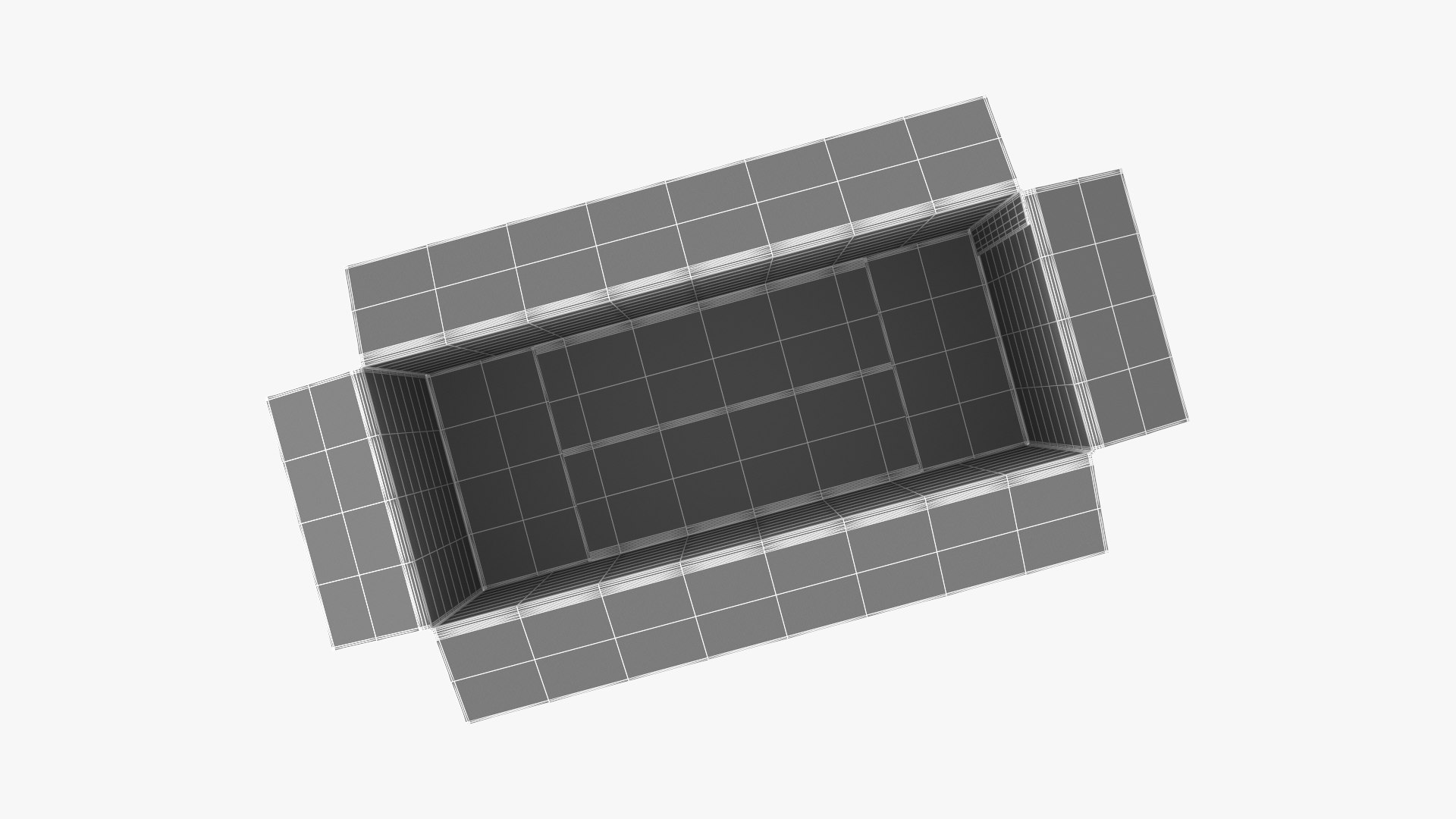 Cardboard Box 50x20x50 Open 3D Model - TurboSquid 2509222