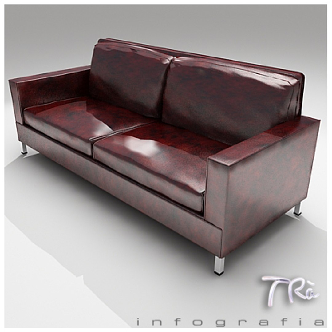 leather sofa 3d model