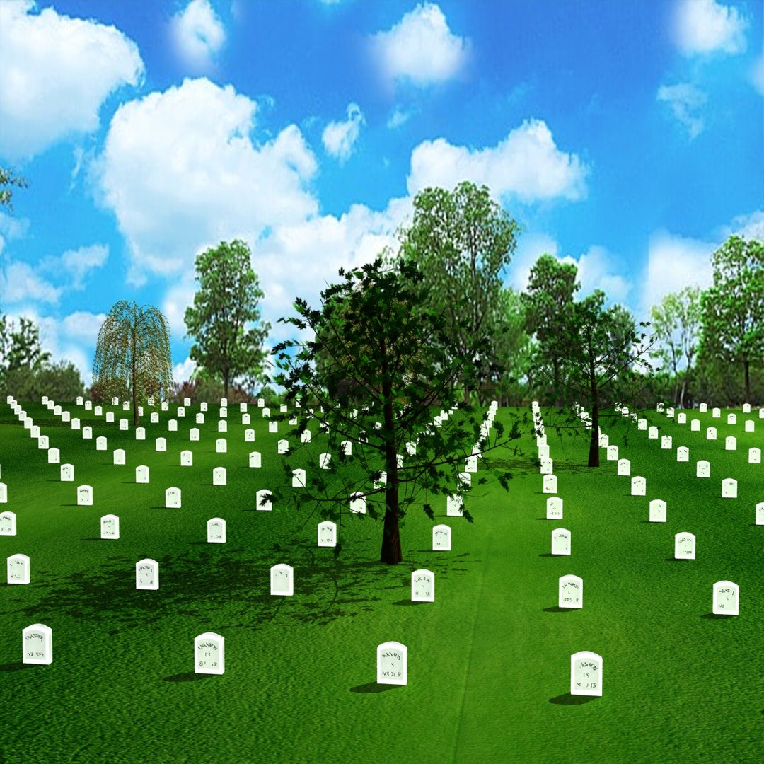 Cemetery 3D Model - TurboSquid 2028308