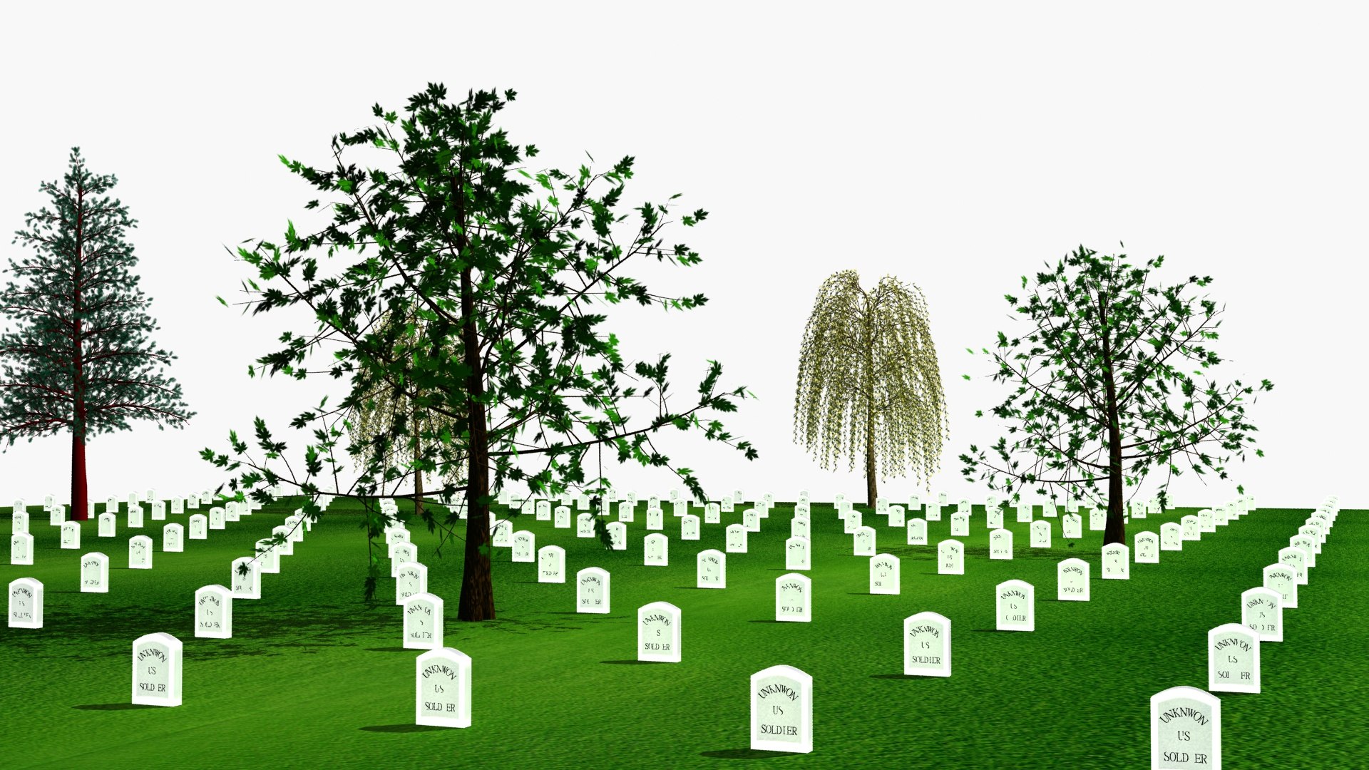 Cemetery 3D Model - TurboSquid 2028308