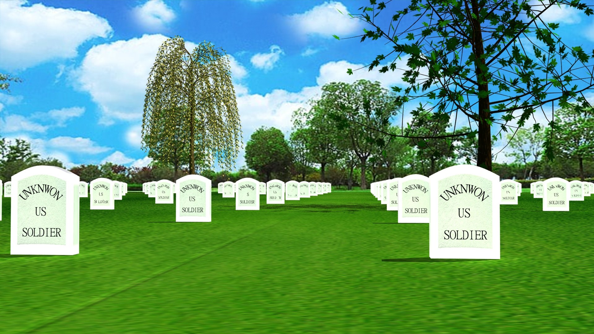 Cemetery 3D Model - TurboSquid 2028308