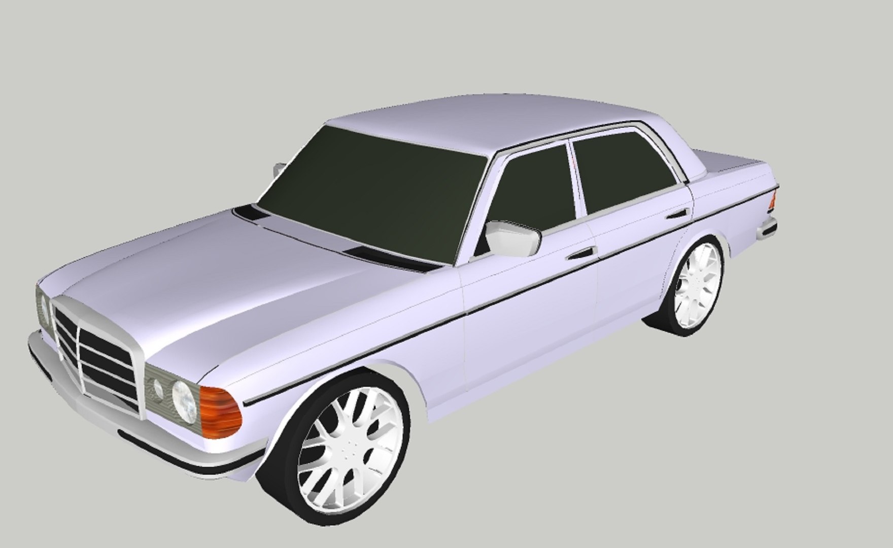 3D Mercedes Benz W123 Car Model - TurboSquid 1986994