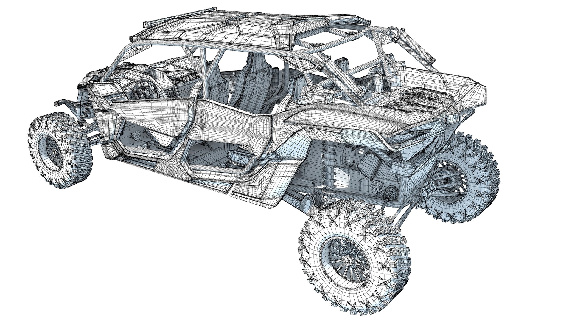 3D ATV Four Wheeler Buggy - TurboSquid 2153997