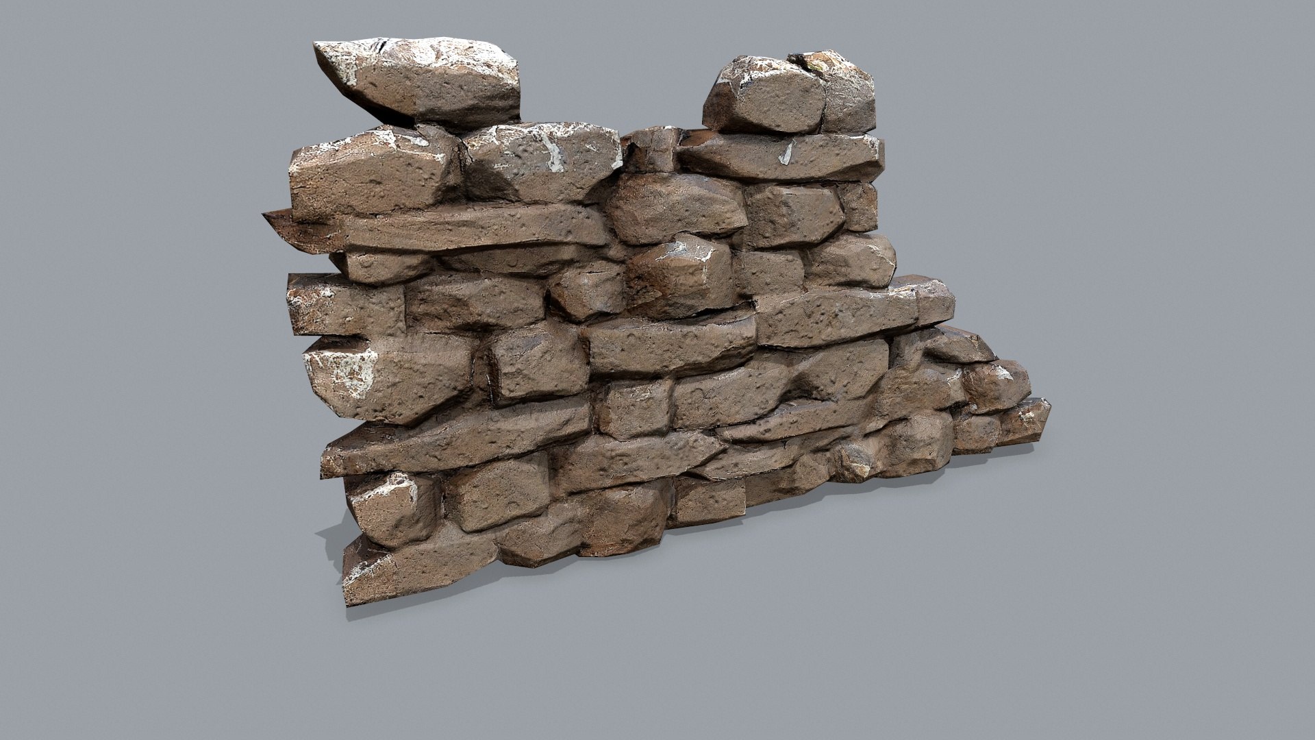 3D Model Ruin Wall - TurboSquid 2209824