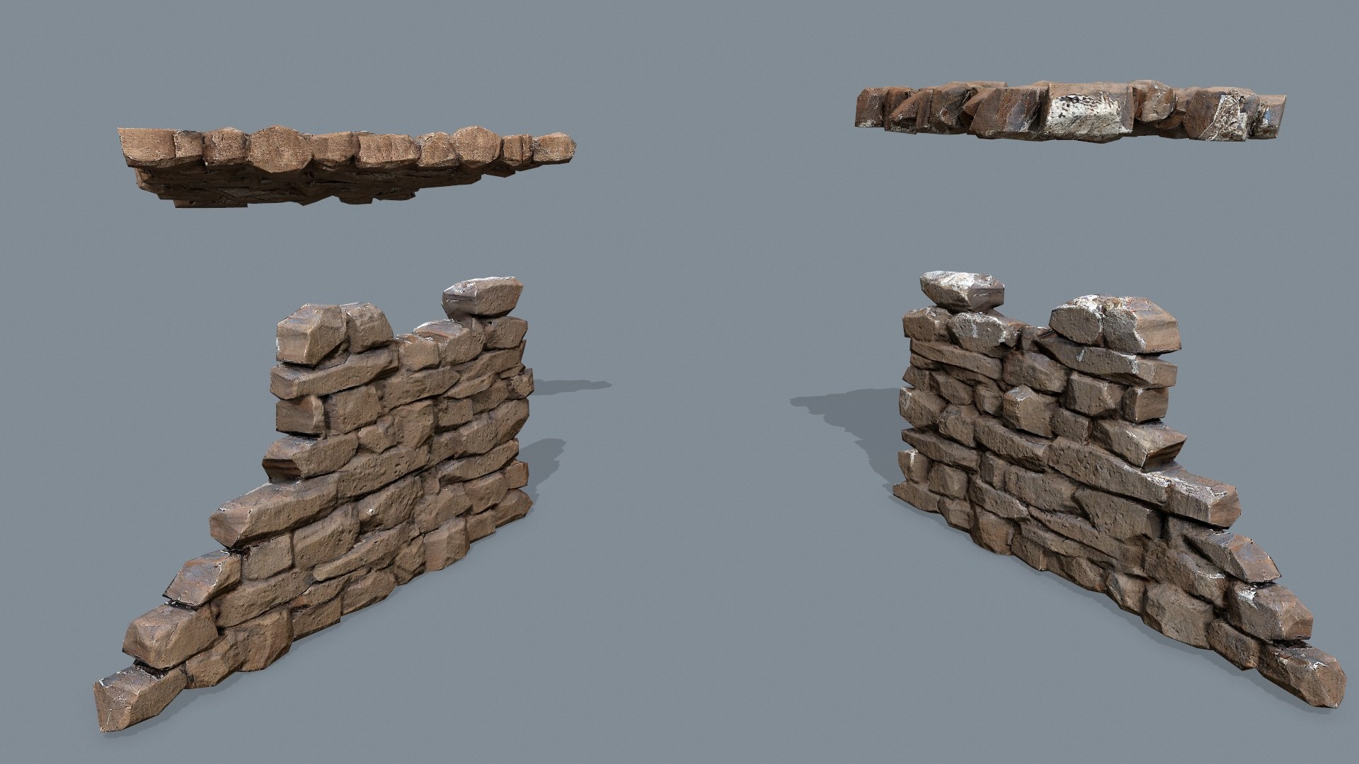 3D Model Ruin Wall - TurboSquid 2209824