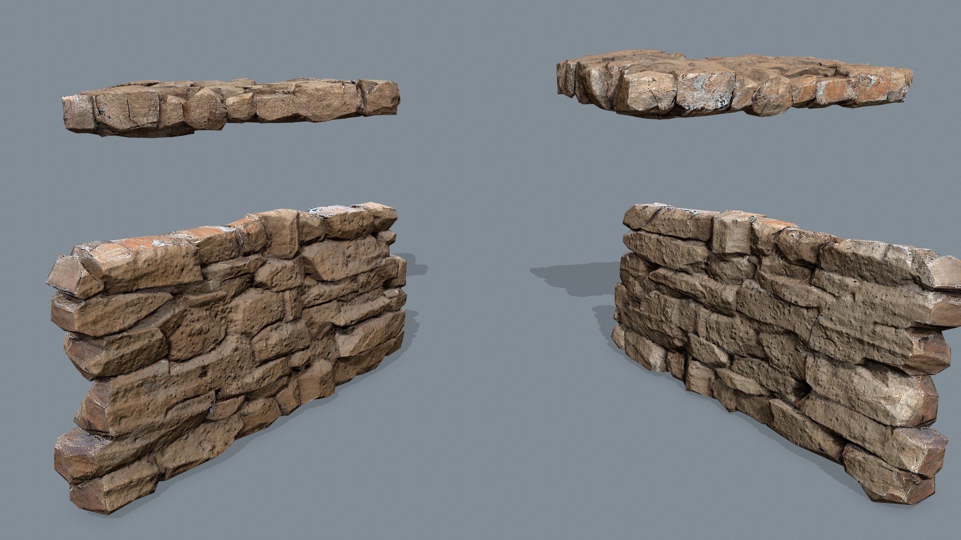 3D Model Ruin Wall - TurboSquid 2209824