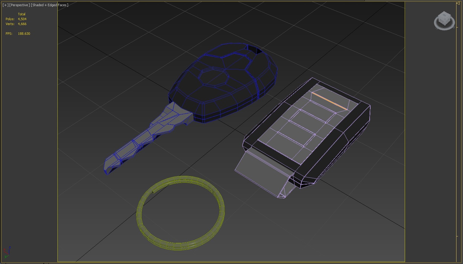 Car Key Alarm 3d Model