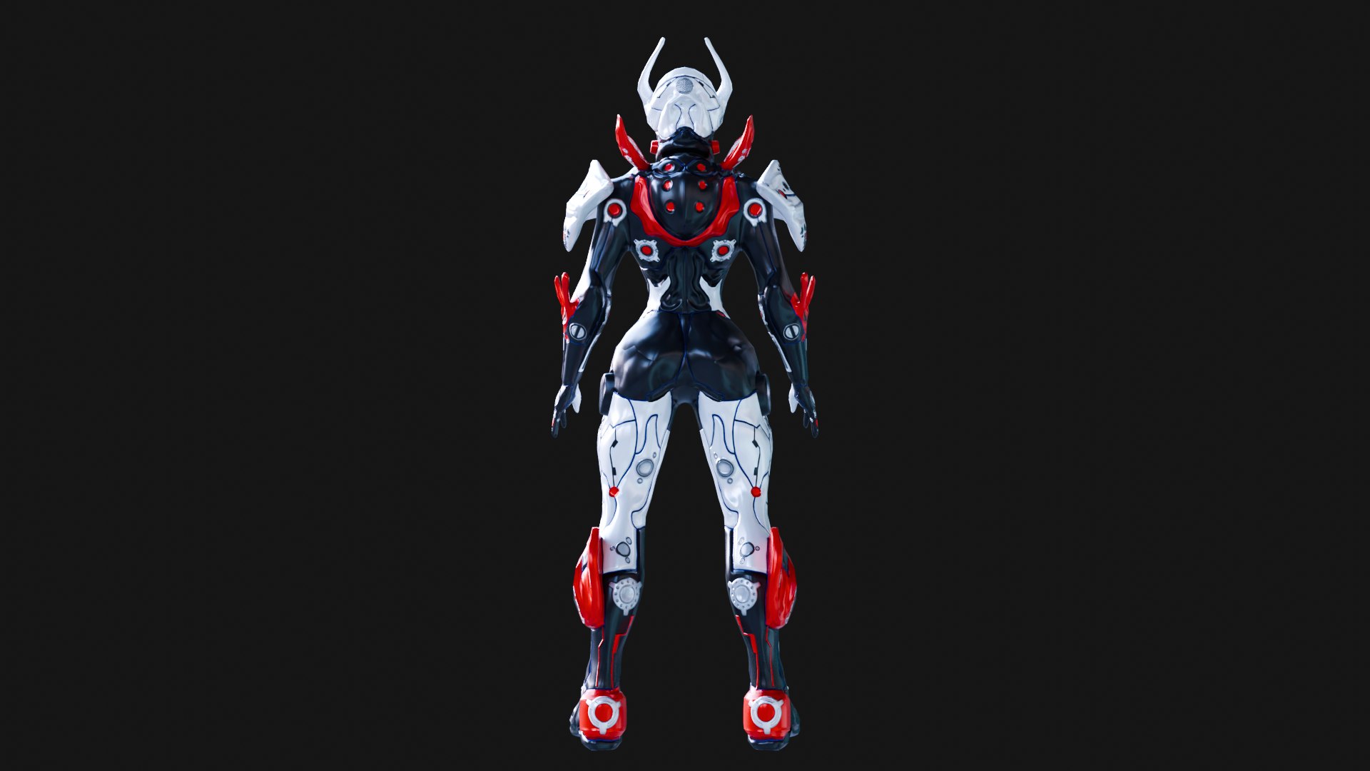 3D Low Poly Cyborg - Luminexa Model - TurboSquid 2322795