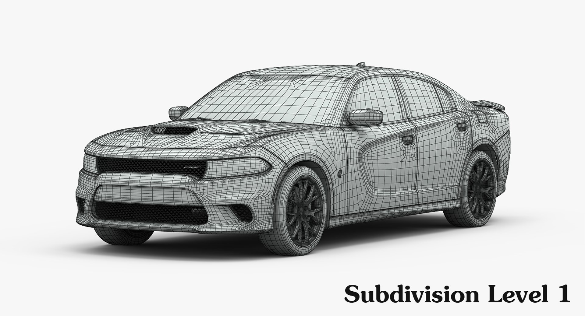 dodge charger srt hellcat 3d model