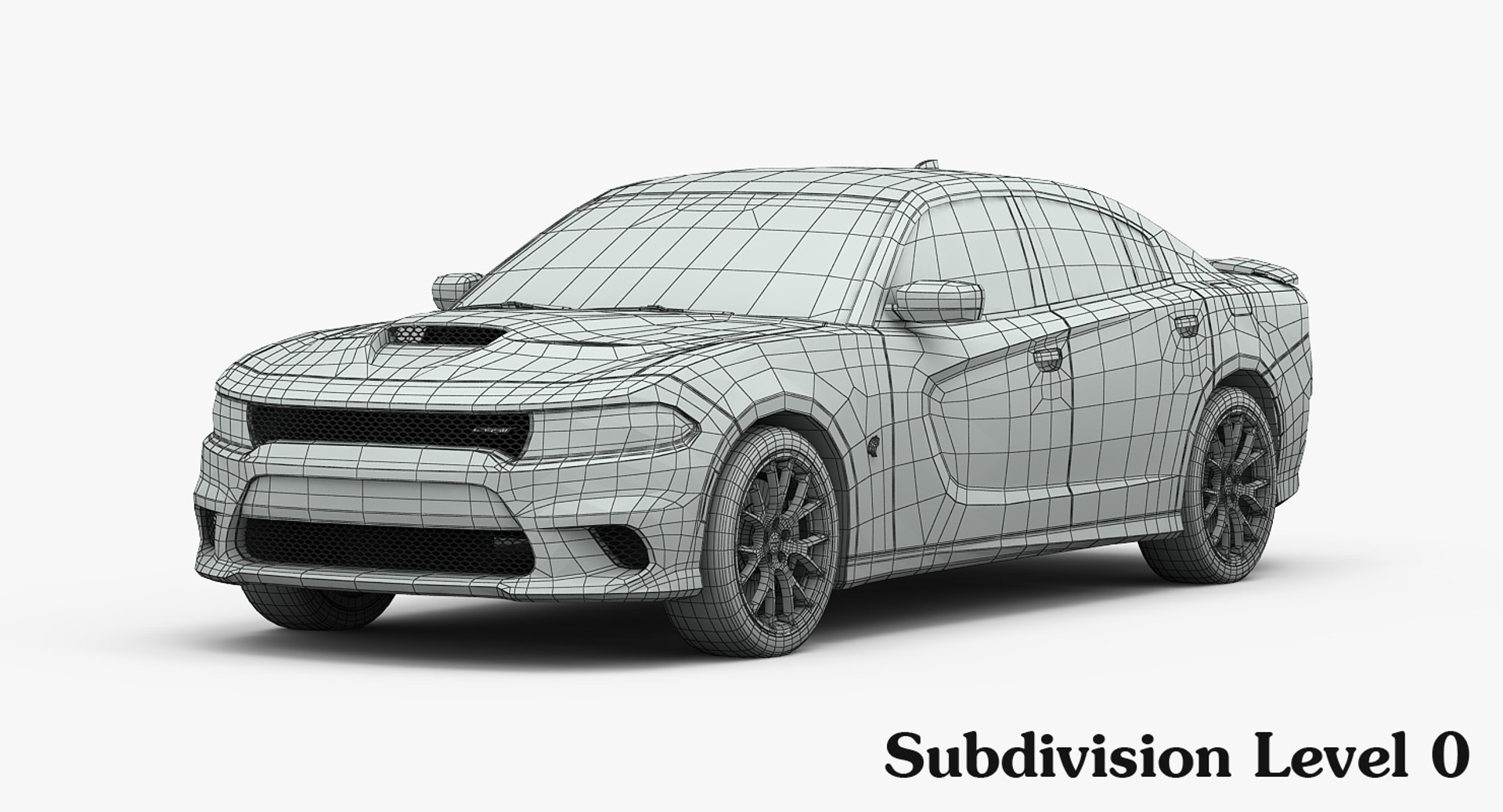 Dodge Charger Srt Hellcat 3d Model