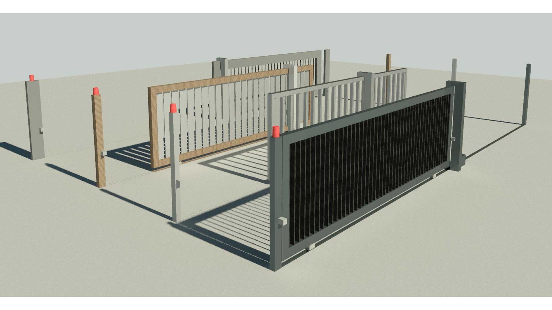 Automatic Sliding Gate 3D Model - TurboSquid 2010863