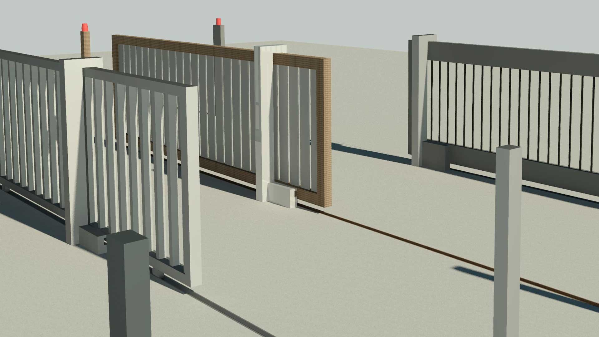 Automatic Sliding Gate 3D Model - TurboSquid 2010863