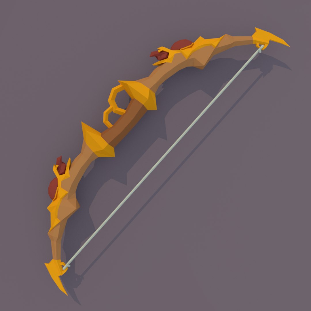 3D Fantasy Bows Model - TurboSquid 1512727