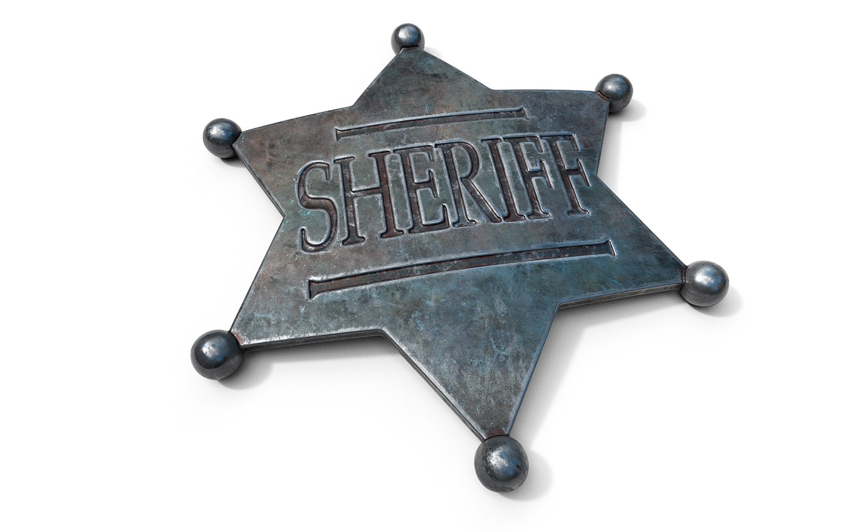 3D Sheriff Badge V3 - TurboSquid 2125508