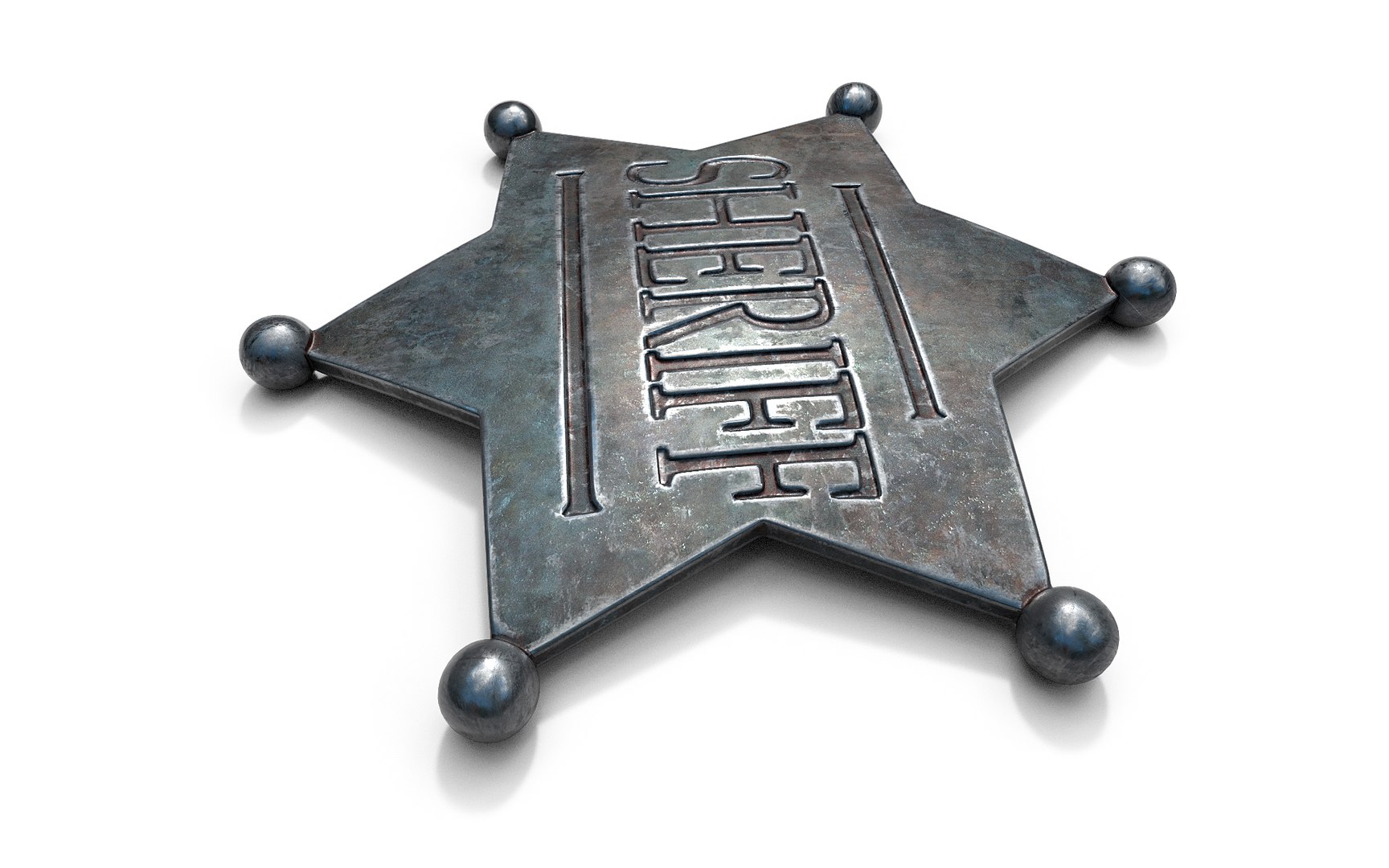 3D Sheriff Badge V3 - TurboSquid 2125508