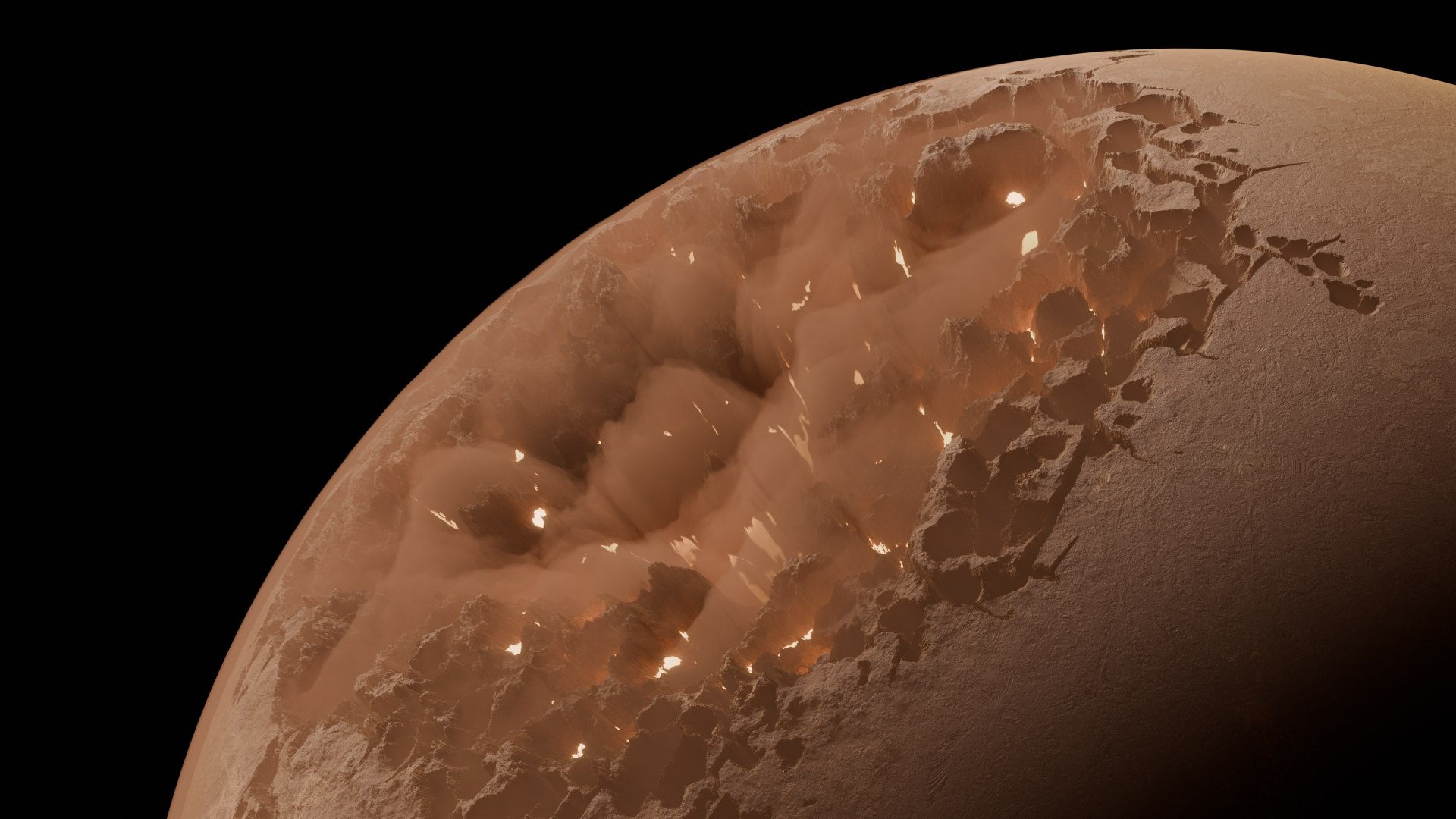 Procedural Planet Absorption Animated 3D Model - TurboSquid 2277043