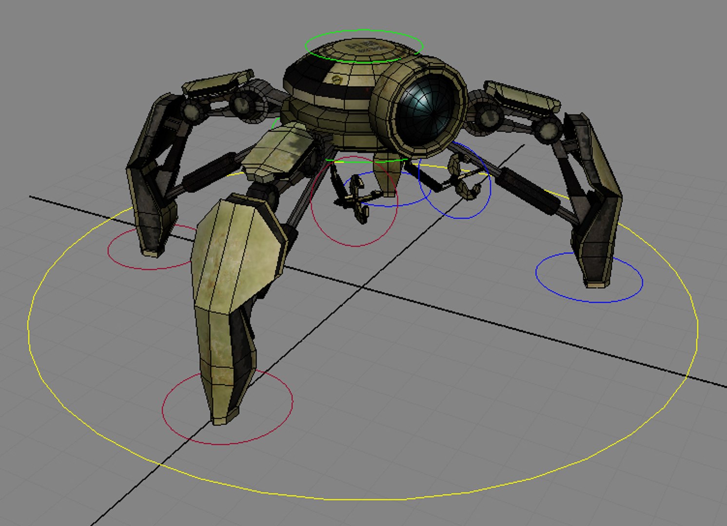 3d Mini Droid Rigged Model
