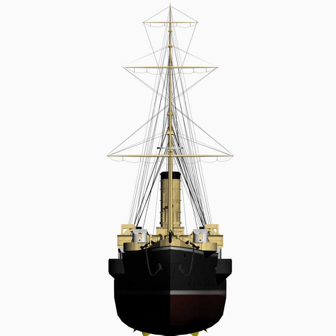 Cormoran Cruiser Imperial German 3d Max