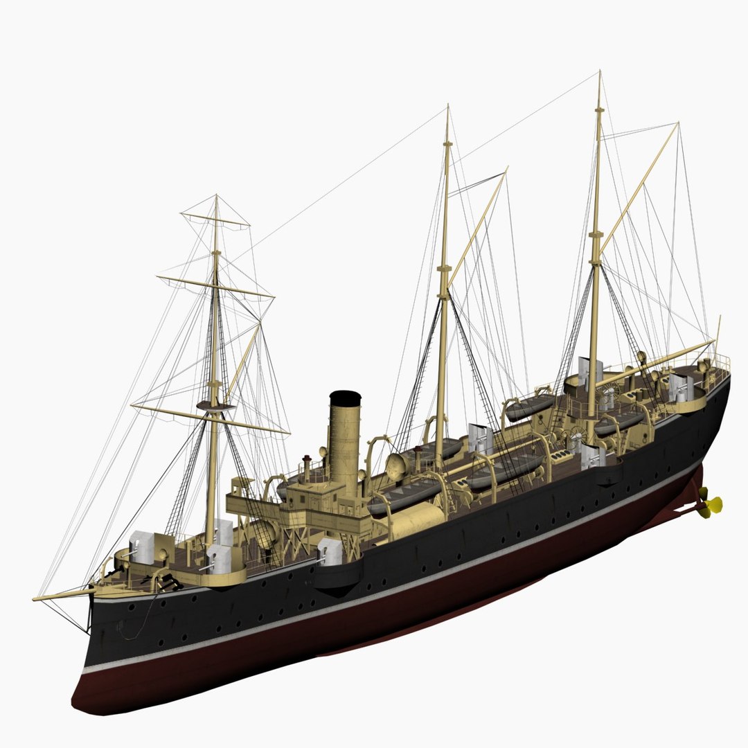 Cormoran Cruiser Imperial German 3d Max