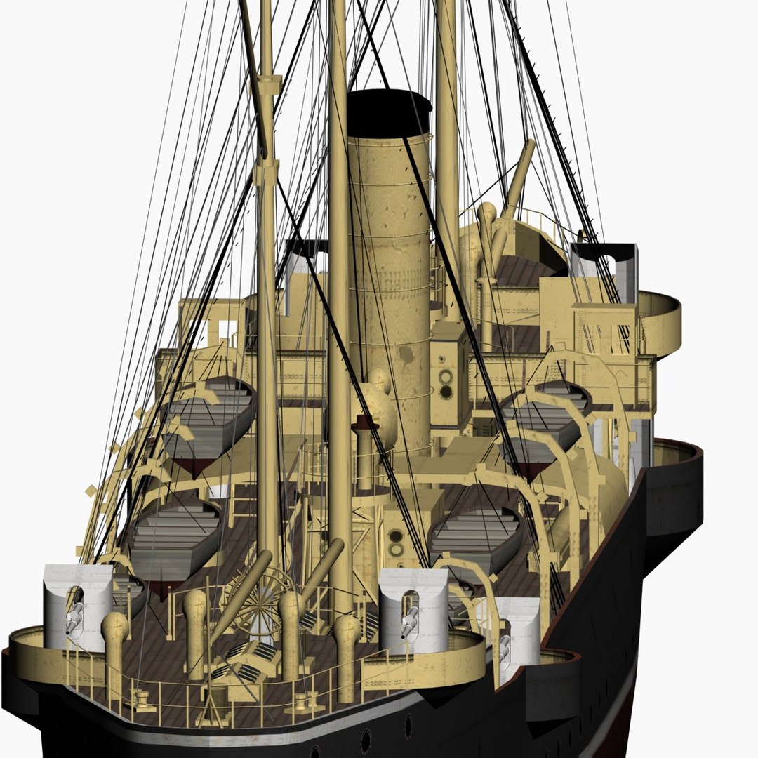Cormoran Cruiser Imperial German 3d Max
