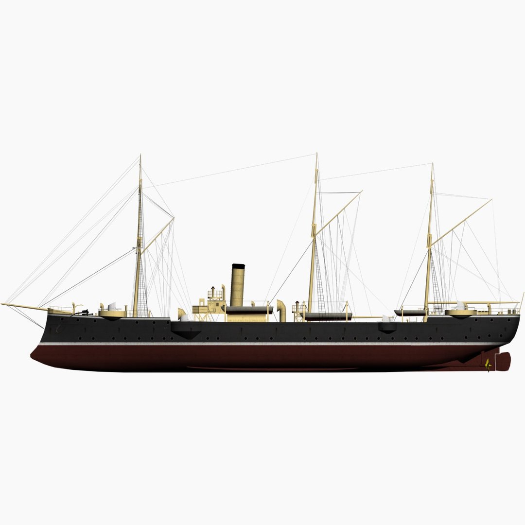 Cormoran Cruiser Imperial German 3d Max